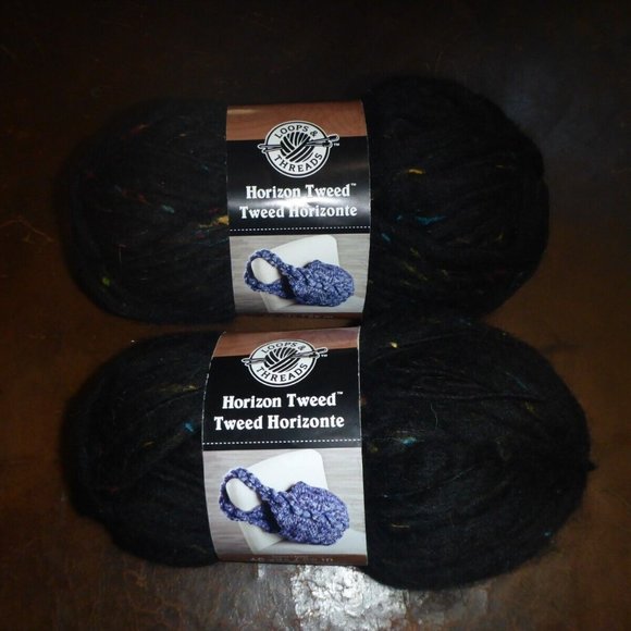 Loops & Threads | Office | 3 Skeins Loops Threads Horizon Tweed Wool ...